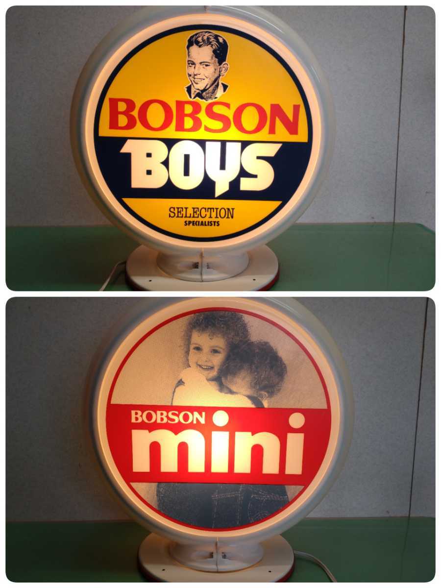 【やや傷や汚れあり】 1989年製 レトロ ヴィンテージ 希少 BOBSON BOYS mini ボブソン 電飾 ライト 看板 照明 ガソリンスタンドライト 販促 什器 非売品 中古⑤の落札 ...