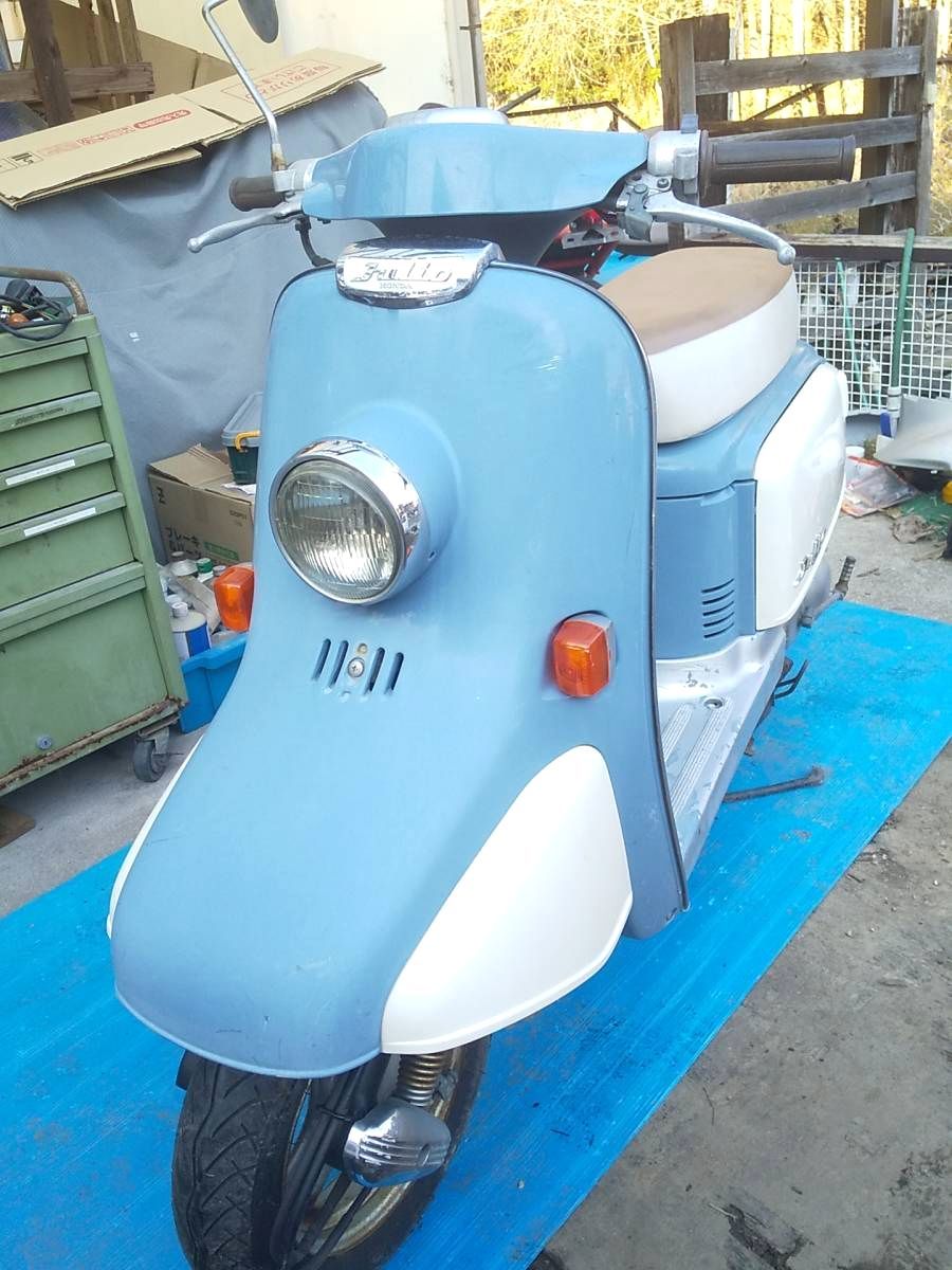 【やや傷や汚れあり】Σ(゜∀゜)出た!☆ホンダ ジュリオ AF52 昭和レトロ 希少 ラビット ベスパ モトコンポ ジョルノ スーパーカブ ...