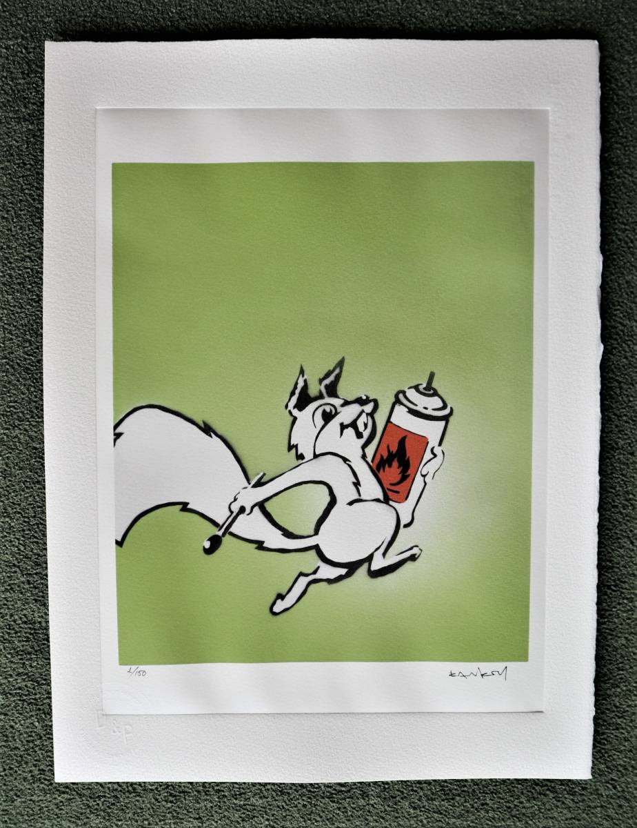 【未使用】バンクシー Banksy (Secret Squirrel)★限定数販売★販売証明書付属★リトグラフ 2/150★エスタンプ★超特価 ...