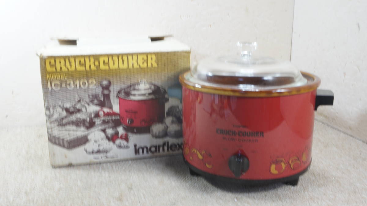 【やや傷や汚れあり】S2364￥1～imarflex/今西金属 クロックポット スロークッカー IC-3102の落札情報詳細 - Yahoo!オークション落札価格検索 オークフリー