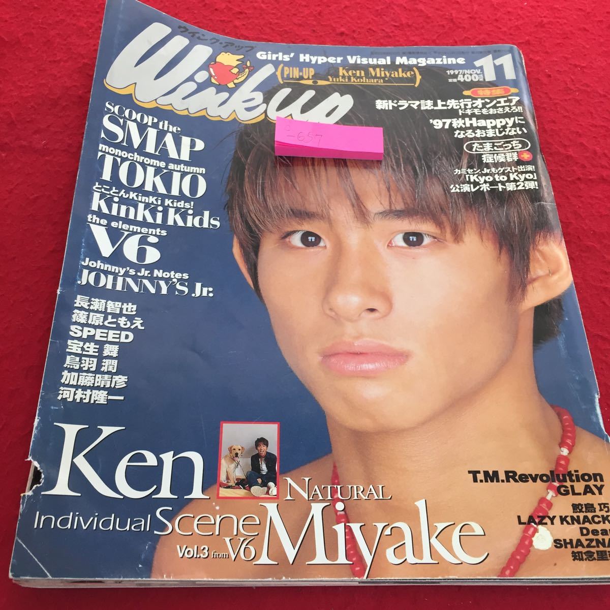 【傷や汚れあり】d-657 WiNK UP ウインク・アップ 1997年11月号三宅健 山口達也 SMAP TOKIO KinKi Kids V6 ※9の落札情報詳細 - Yahoo ...