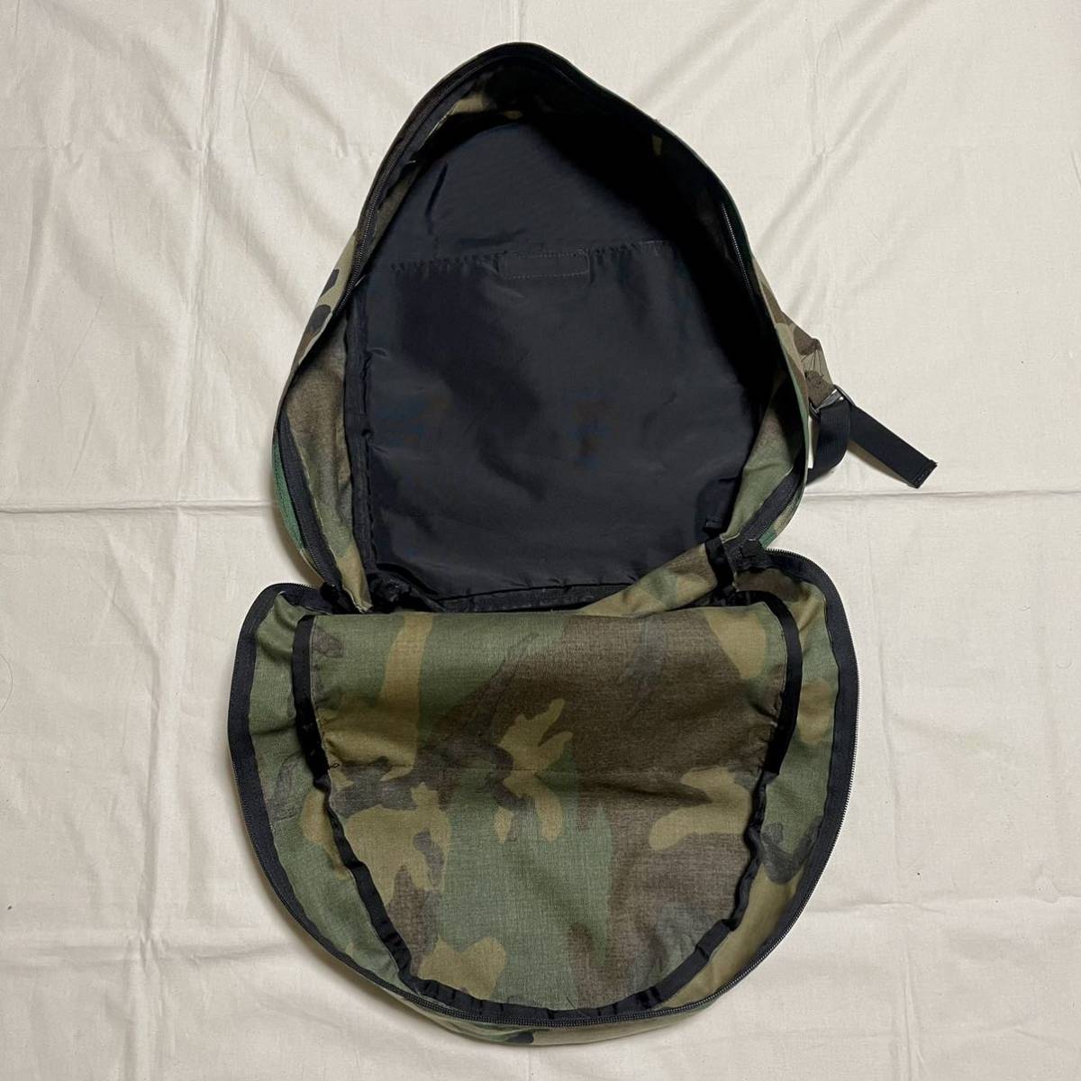 【目立った傷や汚れなし】JIM MELLVIL for Ron Herman Woodland Camouflage Backpack ジム ...
