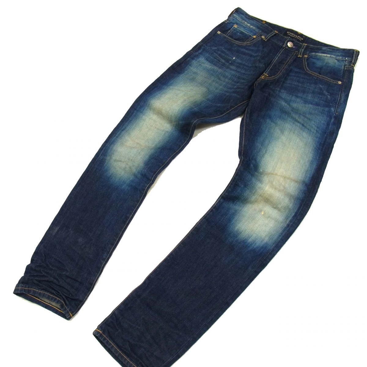 【目立った傷や汚れなし】 スコッチ＆ソーダ デニムパンツ ジーンズ LOT22 イタリア製 USED加工 SCOTCH&SODA メンズ ...