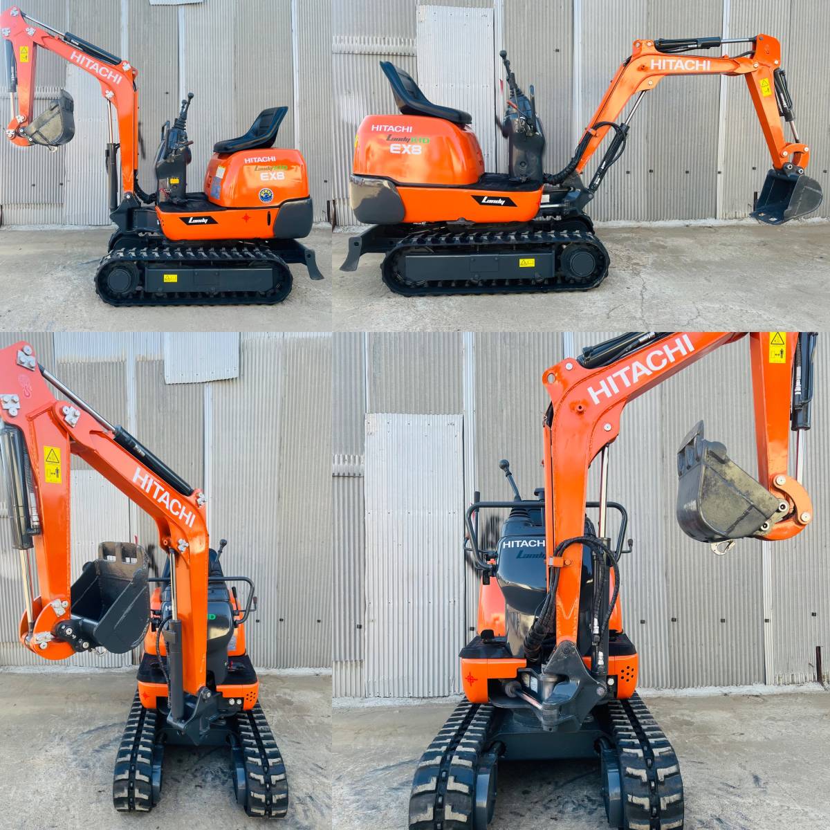 【目立った傷や汚れなし】日立(HITACHI) EX8-2B・パターン切替可能・875時間・ ミニユンボ(ミニショベル)・下取りOK！の落札 ...