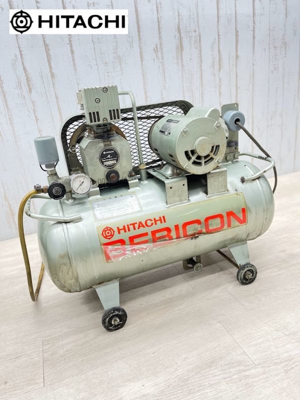 【やや傷や汚れあり】HITACHI 0.4P-7S ベビコン エアーコンプレッサー 動作確認済 100V 60Hz ベビコン レシプロコンプレッサー 電動工具 エアーツール 即日配送 の落札 ...