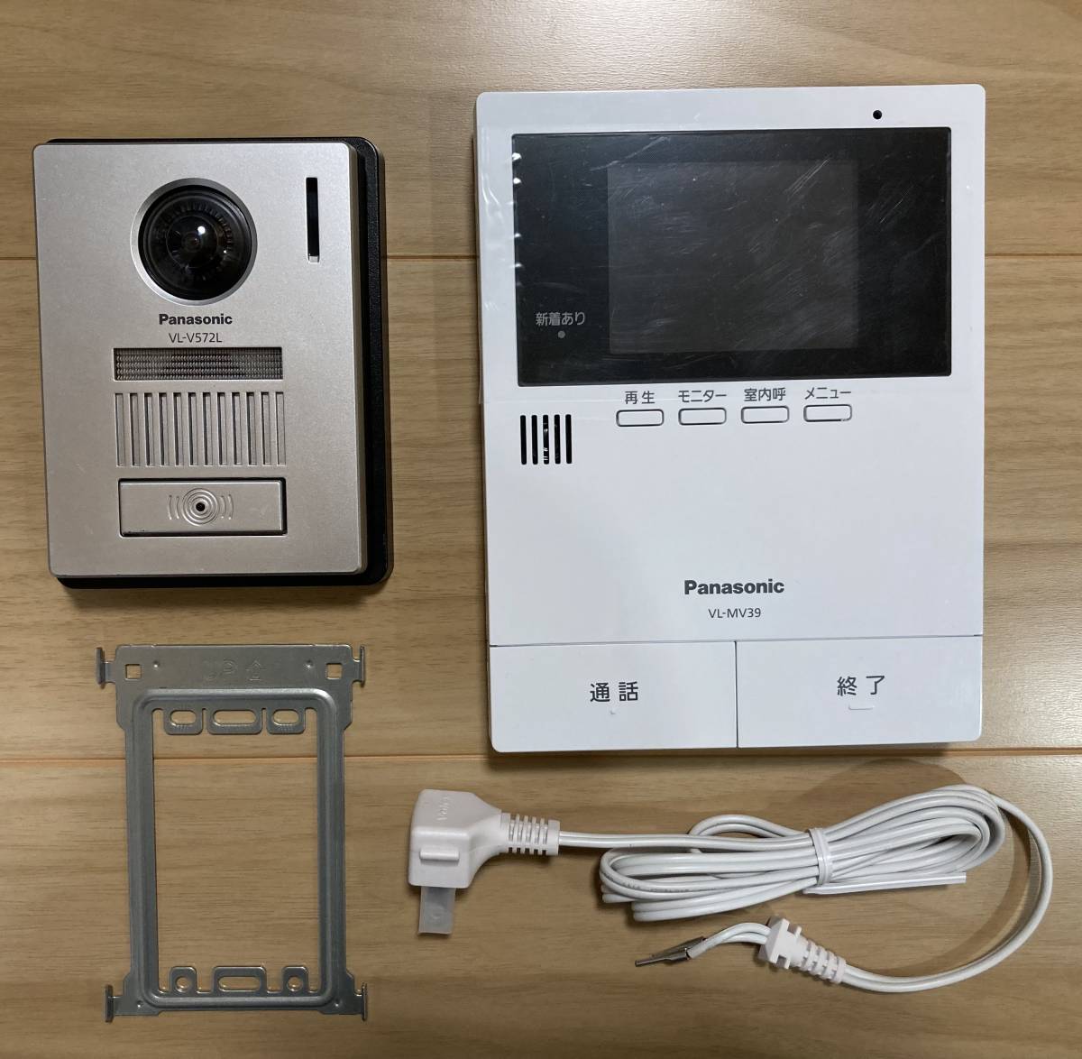 【目立った傷や汚れなし】VL-V572L VL-MV39 パナソニック インターホン・テレビドアホン 動画録画 カラーカメラ玄関 防犯カメラの ...
