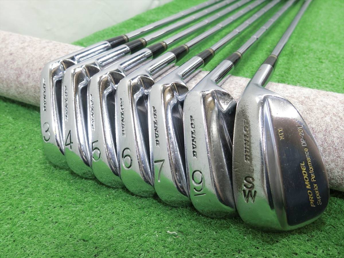 【全体的に状態が悪い】（11‐41）DUNLOP PRO MODEL DP-201 アイアン 3～6・7・9・SW 7本セット 8番なしの落札情報詳細 - Yahoo!オークション落札価格検索 ...