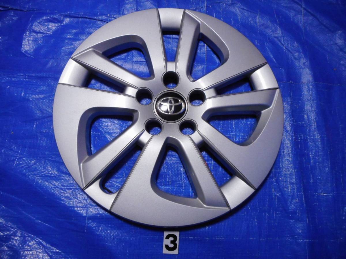 良品 ZVW50 ZVW51 プリウス 純正 15インチ アルミ ホイール キャップ付き1本 42611-47450 42602-47180 ...