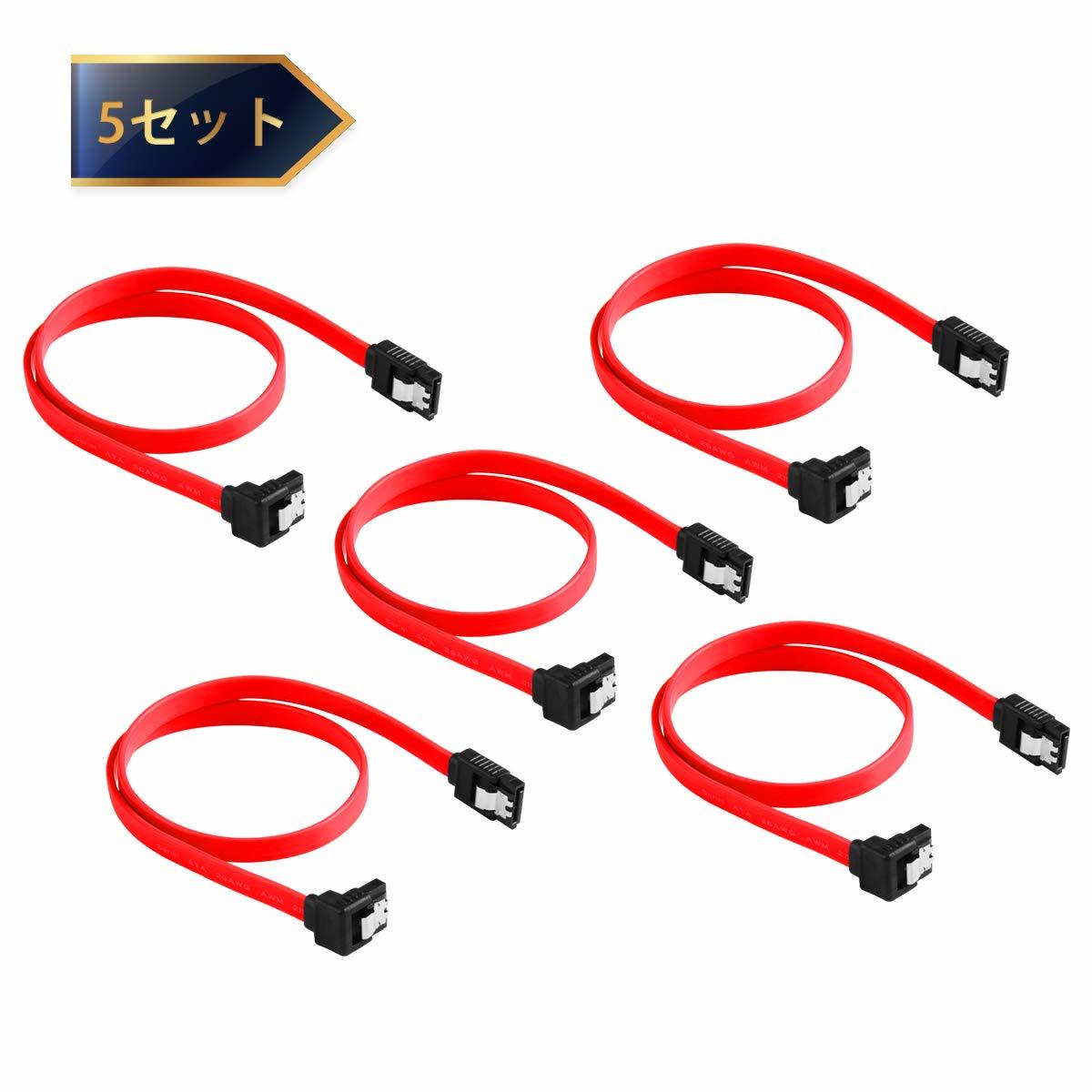 【未使用】送料無料 5本セット SATA ケーブル L型 Sata3 シリアル ATA3.0 ケーブル 6 Gbps対応 SSDとHDD増設 45CMの落札情報詳細 - Yahoo ...