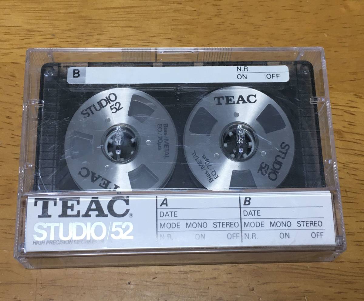 【やや傷や汚れあり】TEAC ティアック METAL CASSETTE TAPE STUDIO 52 カセットテープ メタルポジションの落札 ...