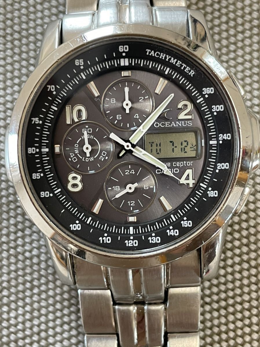 【やや傷や汚れあり】CASIO OCEANUS Wave Ceptor Solar の落札情報詳細| ヤフオク落札価格情報 オークフリー