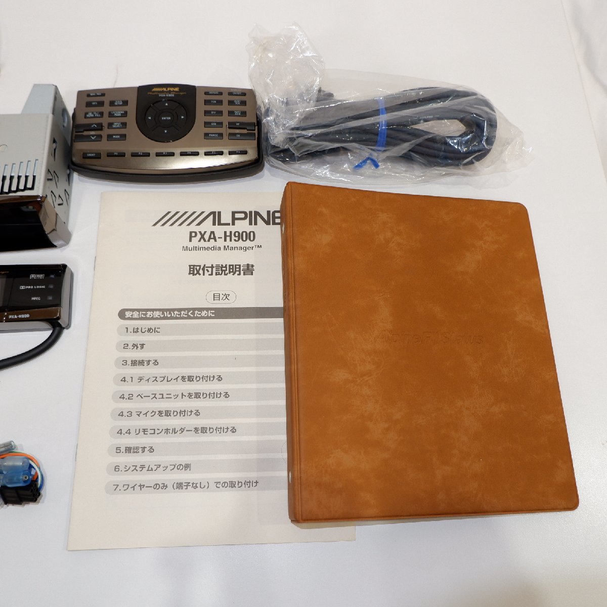 【やや傷や汚れあり】 ALPINE F#1Status PXA-H900 カーオーディオ用 デジタルサウンドプロセッサー ベースユニット 付属 ...