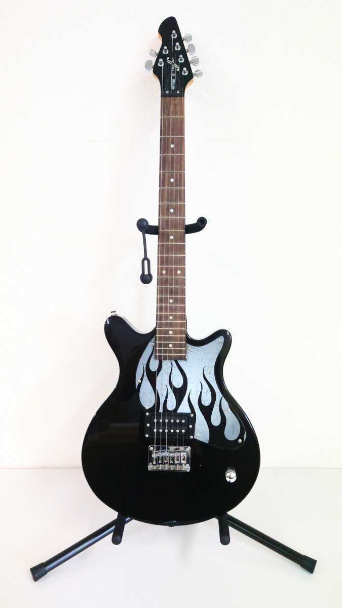 【やや傷や汚れあり】6115♪ FIRST ACT ME1980 エレキギター ファーストアクト グレイフレイム ショートスケール スタンド付 ...