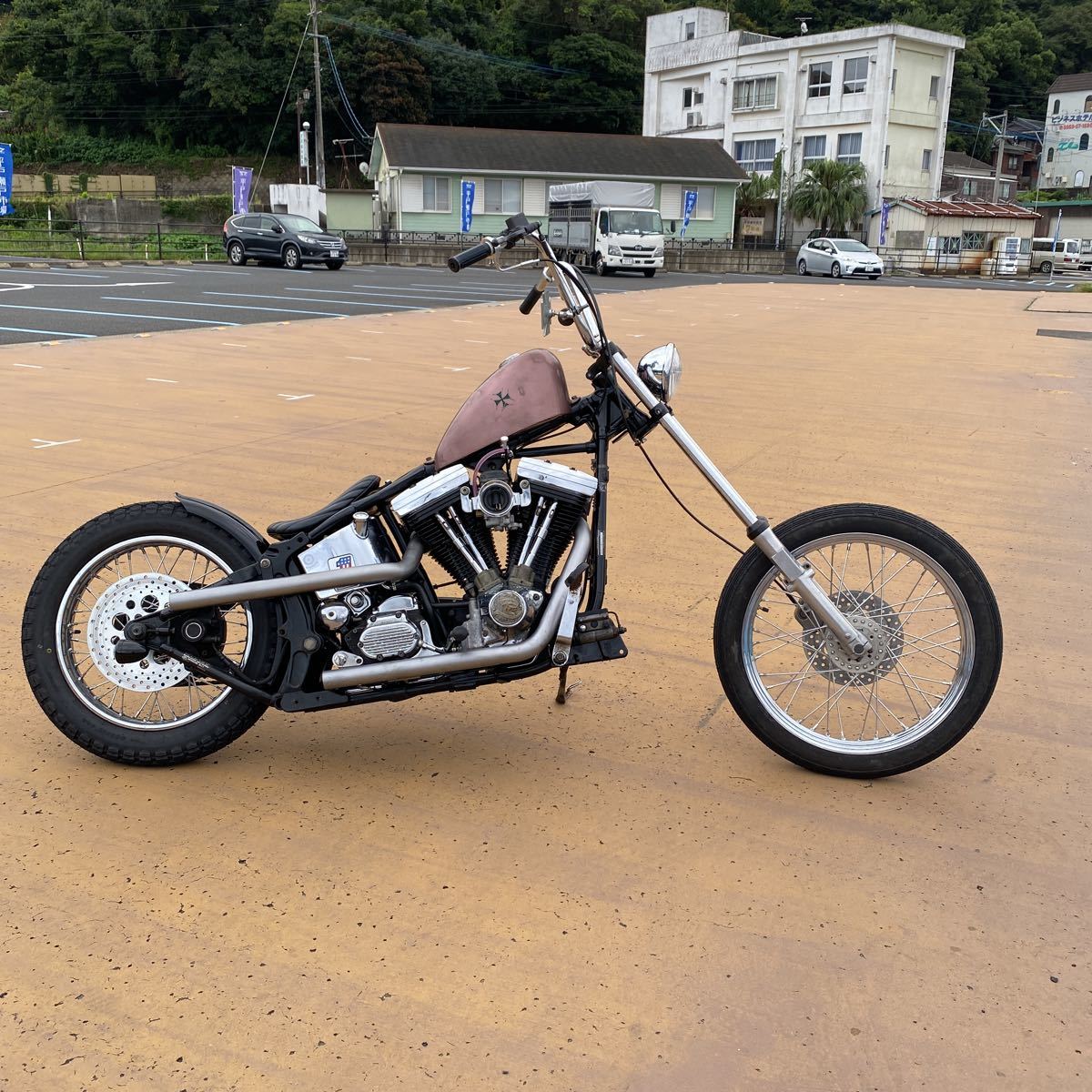 【傷や汚れあり】エボ ソフテイル chopper FLSTC evo ショベル パン ナックル flh fxs fxe チョッパー bobber ビンテージ 92 の落札情報詳細| ヤフオク ...
