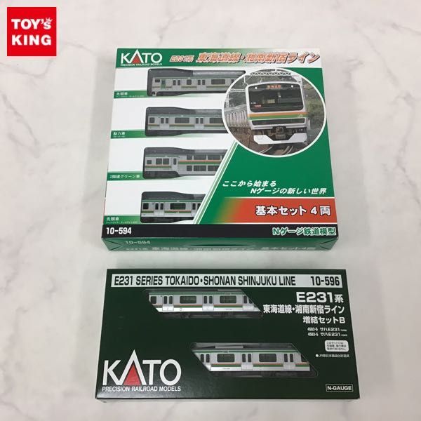 【傷や汚れあり】1円～ 動作確認済 KATO Nゲージ 10-594 E231系 東海道線・湘南新宿ライン 基本セット4両 E231系 東海道線・湘南新宿ライン増結セットB の落札情報詳細 ...
