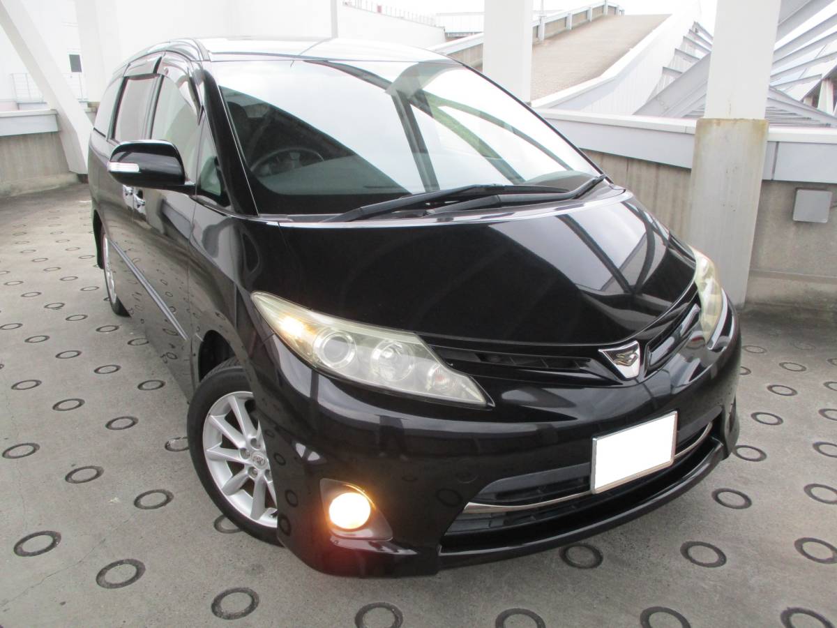 【走行距離 145,000 km】H24 限定車エスティマ 【 ESTIMA 2.4 アエラス Gエディション 】車検06. 9 高画質ナビ ...