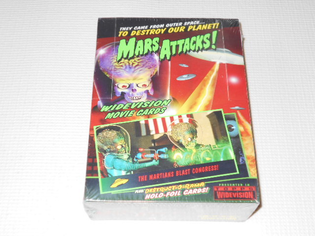 【未使用】MARS ATTACKS! WIDEVISION MOVIE CARDS マーズアタック! トレーディングカード BOX (36 ...