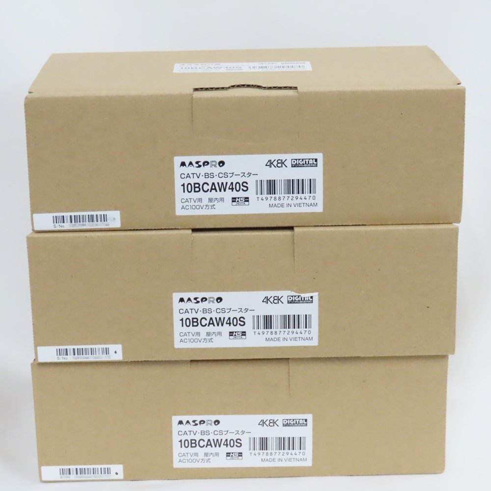 【未使用】【新品/未使用】 MASPRO マスプロ ブースター CATV用 屋内用 10A40S 【博多店】 AC100V方式 の落札情報詳細 ...