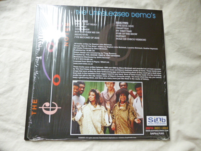 【傷や汚れあり】The Cool Notes / The Unreleased Demo's シュリンク付 レア LP Music In My ...