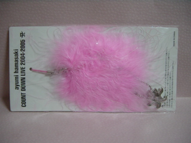 【未使用に近い】★浜崎あゆみ COUNTDOWN LIVE カウントダウンライブ CDL 2004-2005 グッズ ファーストラップ ピンク ...