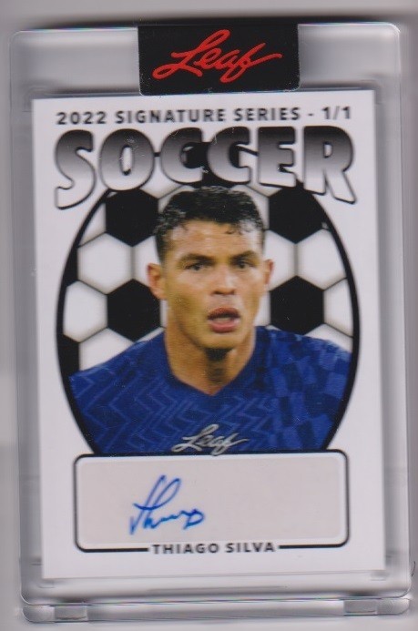 【目立った傷や汚れなし】2022 Leaf Signature Series Thiago Silver Autograph card #1/ ...