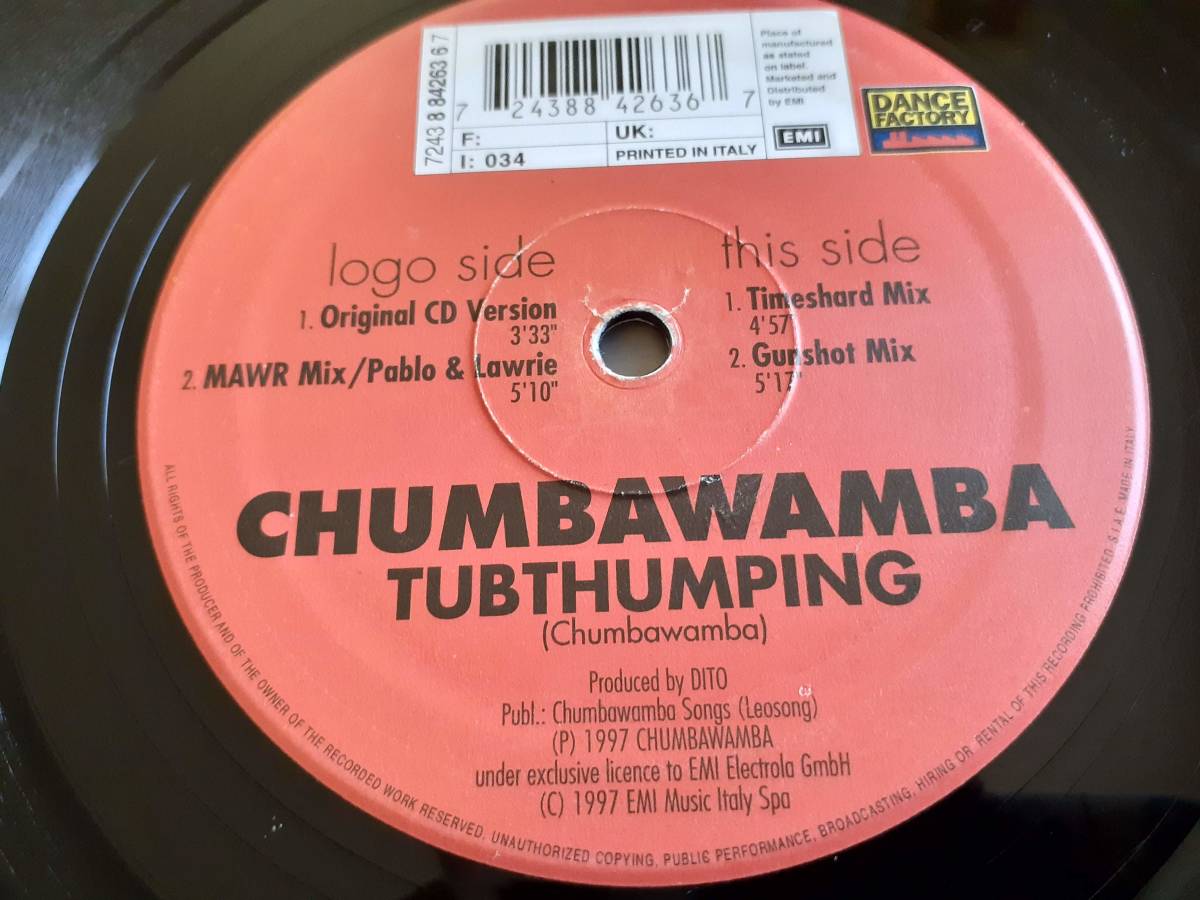 【やや傷や汚れあり】L3979 12 / チャンバワンバ Chumbawamba / Tubthumping の落札情報詳細| ヤフオク落札 ...