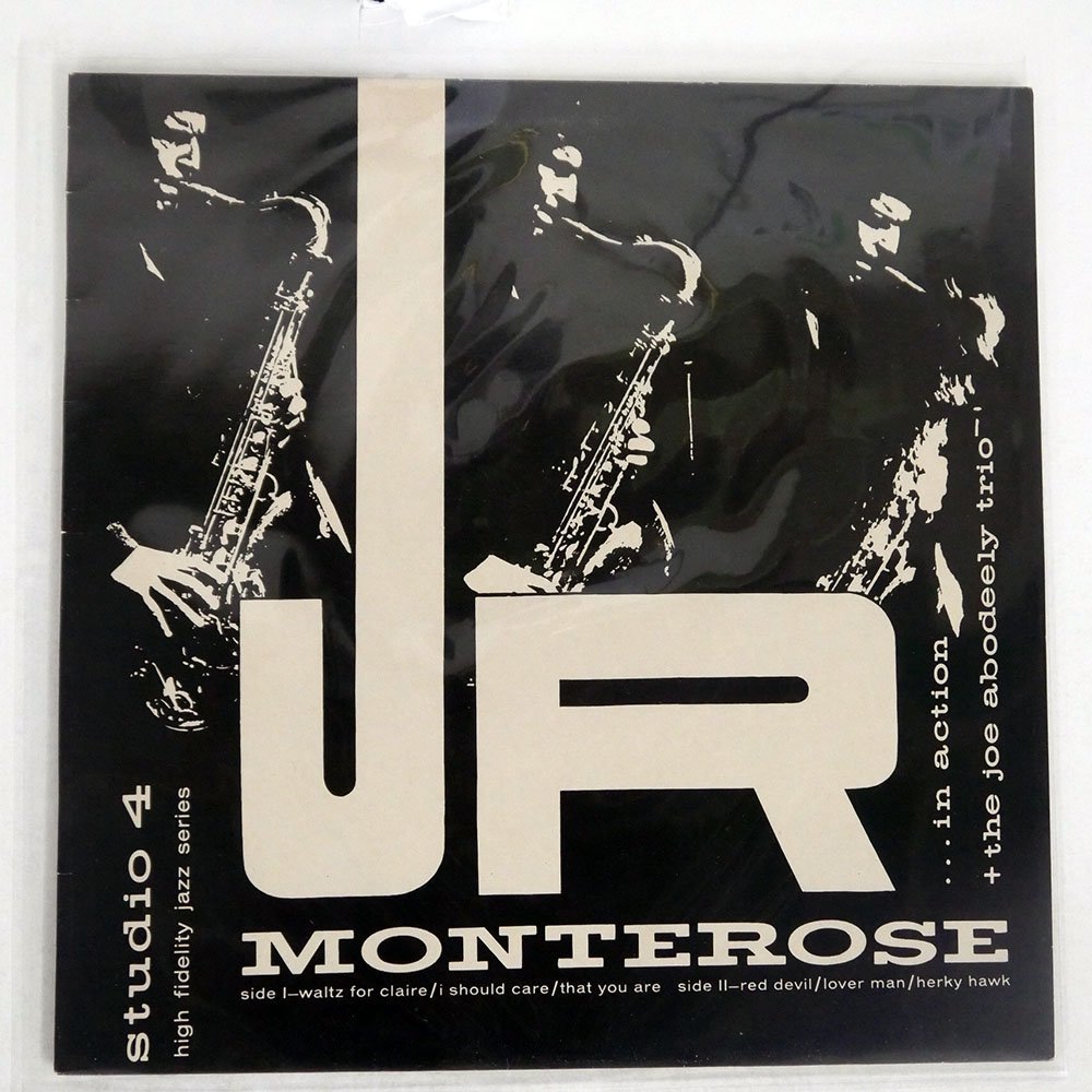 【やや傷や汚れあり】米 J.R. MONTEROSE + THE JOE ABODEELY TRIO/IN ACTION/STUDIO 4 ...