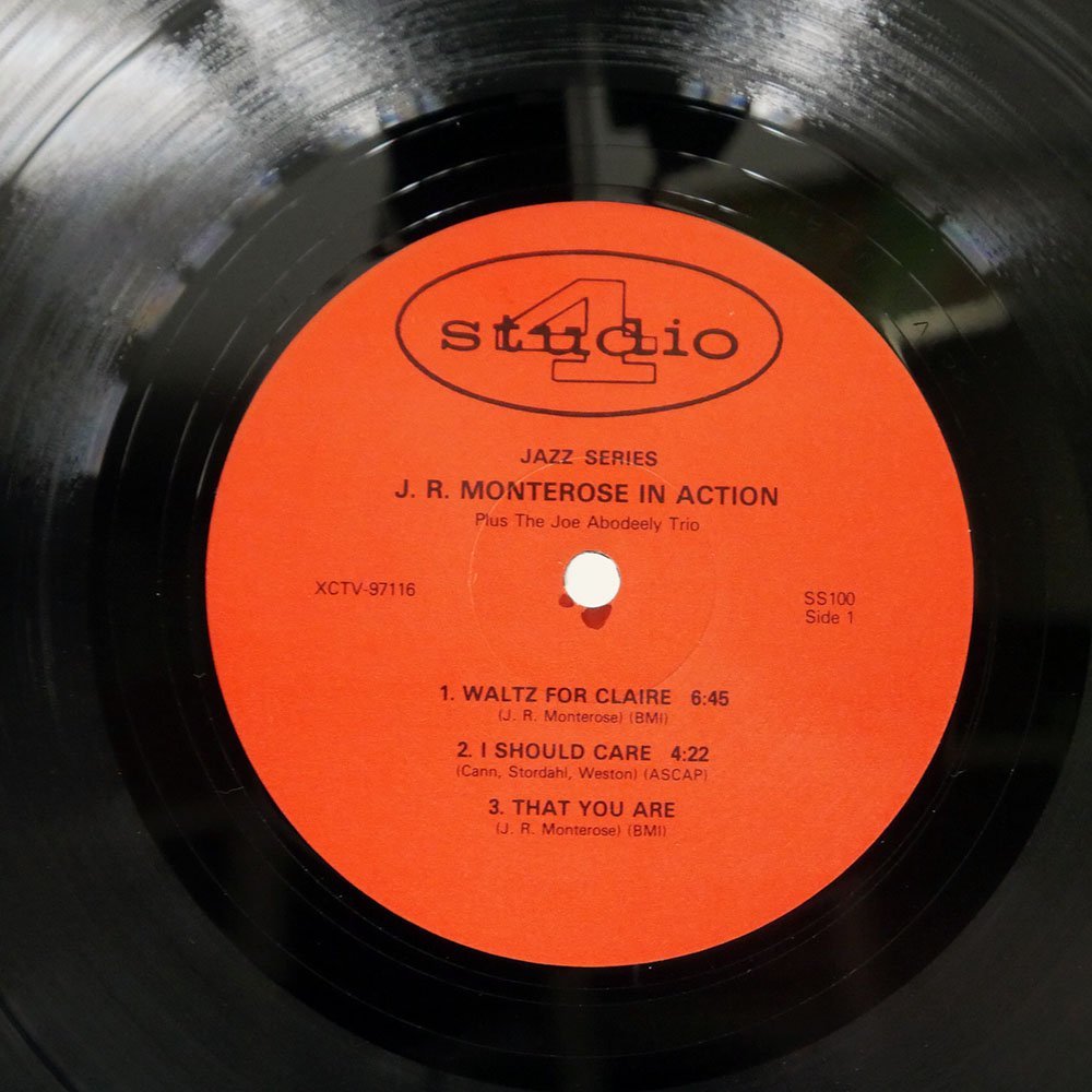 【やや傷や汚れあり】米 J.R. MONTEROSE + THE JOE ABODEELY TRIO/IN ACTION/STUDIO 4 ...