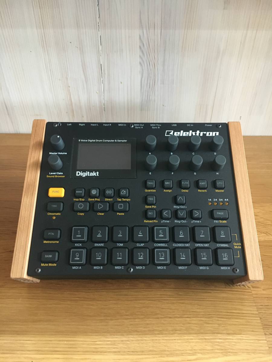 【未使用】WOOD STAND / elektron SYNTAKT DIGITONE DIGITAKT ANALOG HEAT 木製スタンド ...