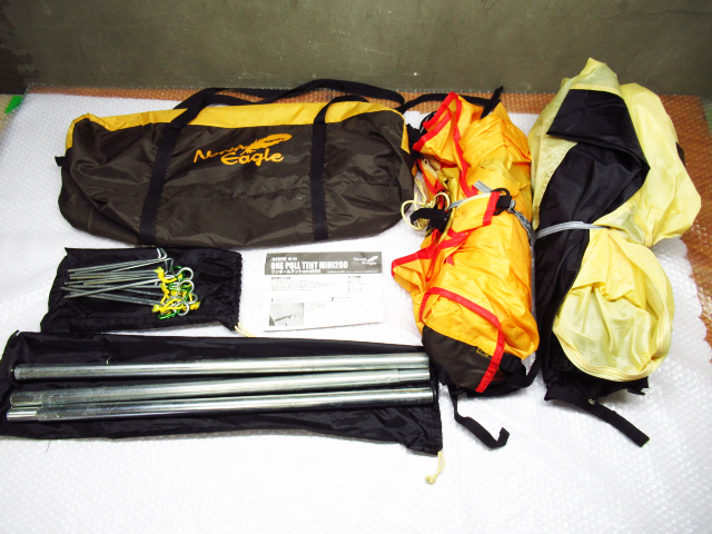 【やや傷や汚れあり】North Eagle ノースイーグル ワンポールテントmini200 NE-157 キャンプ 1～2人用 管理4G1004EYの落札情報詳細 - Yahoo!オークション ...