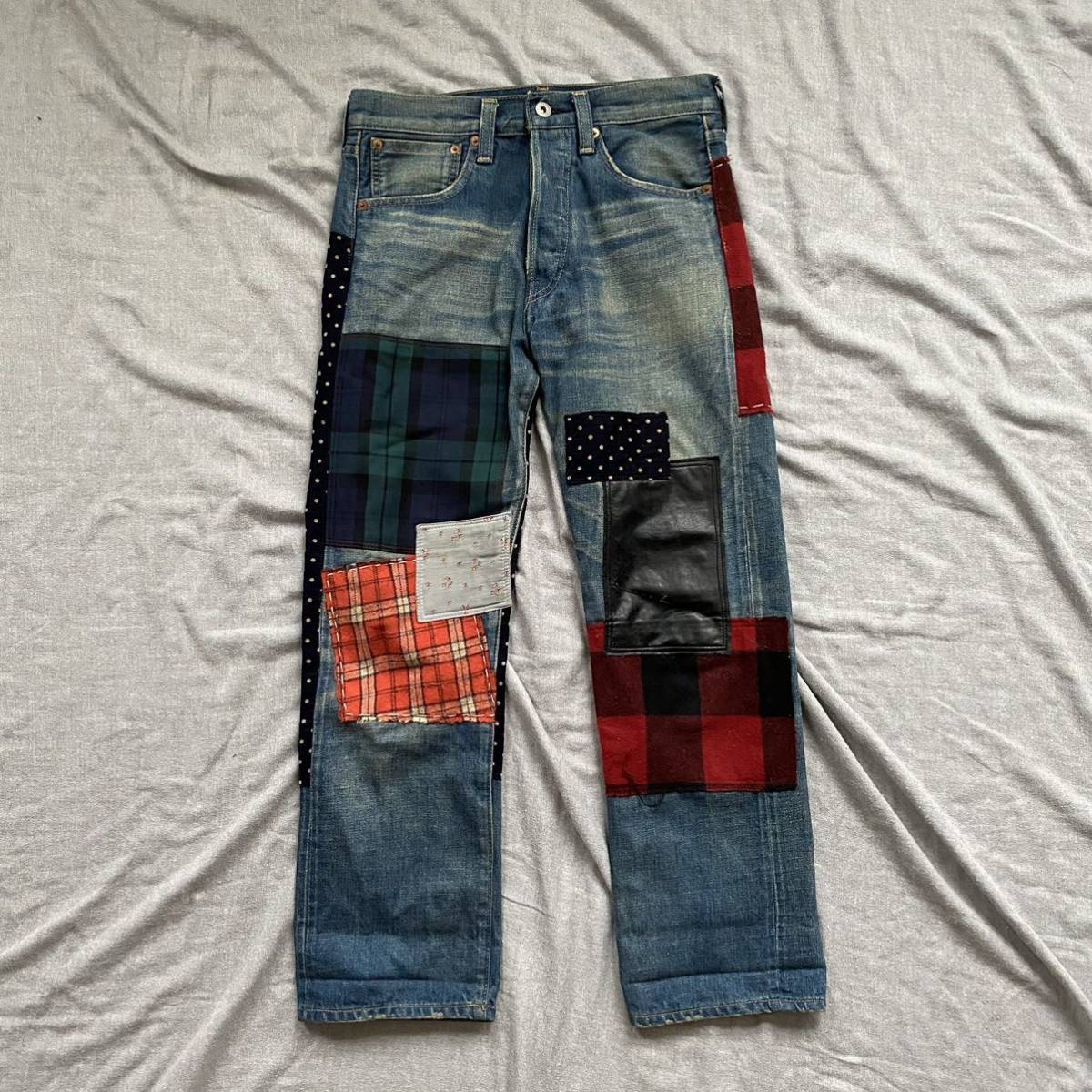 【傷や汚れあり】Junya Watanabe 2013AW Patchwork Denim Pants 再構築 パッチワーク Archiveの ...