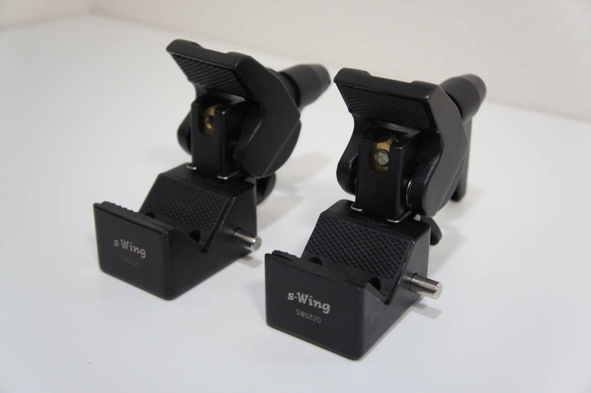 【やや傷や汚れあり】s-Wing スタジオクランプ SW6820 2個セット 撮影機材 平面用アタッチメント1個付き の落札情報詳細| ヤフオク落札価格情報 オークフリー