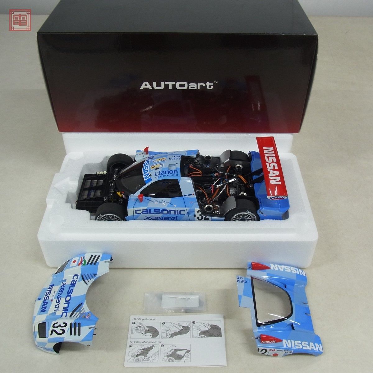【傷や汚れあり】オートアート 1/18 日産 R390 GT1 1998年 ル・マン24時間 #32 星野一義/鈴木亜久里/影山正彦 No.89876 AUTOart NISSAN LE ...