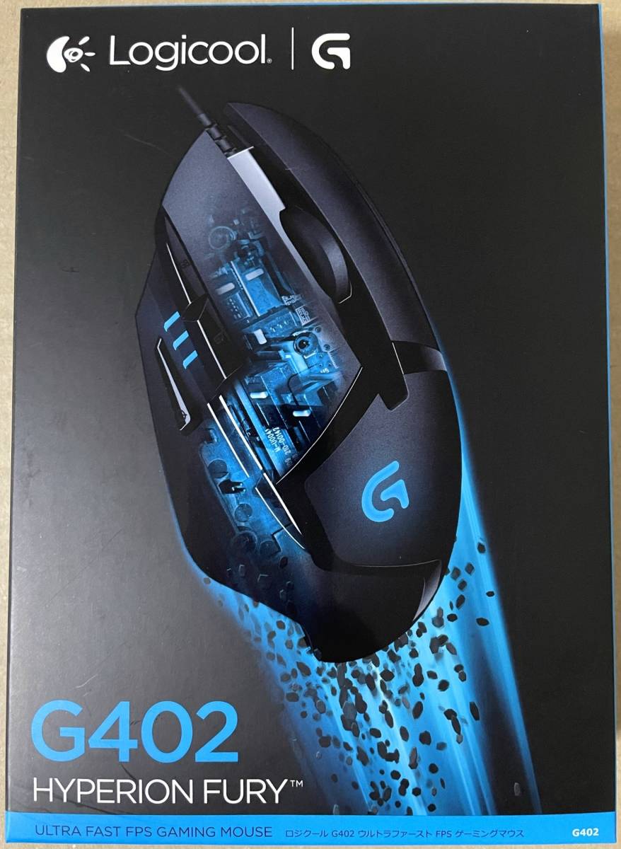 【未使用】Logicool G ゲーミングマウス「G402 Hyperion Fury」有線 Ultra Fast FPSゲーム用 4段階DPI切り替えボタン プログラムボタン8個 ロジクール ...