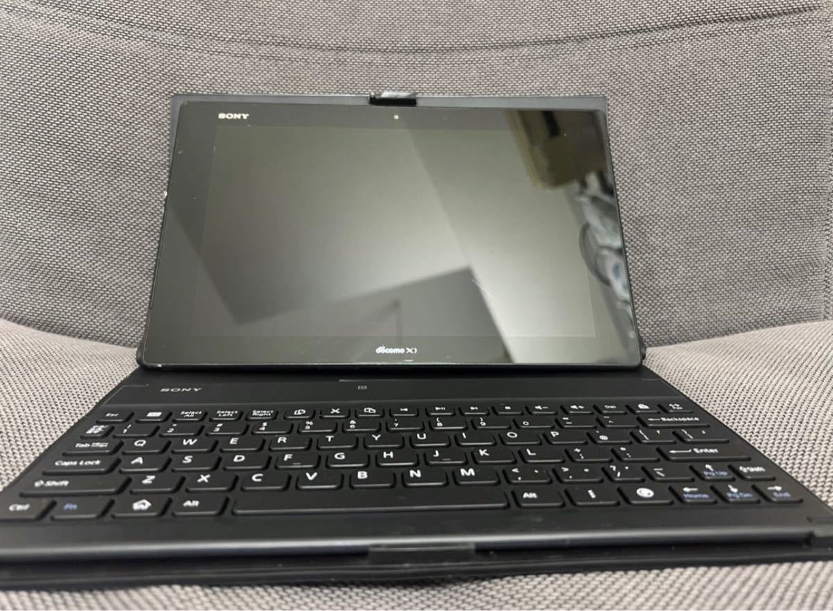 【傷や汚れあり】【中古・ジャンク】背面ゴム劣化 喫煙臭あり SONY Xperia Z2 Tablet SO-05F docomo ブラック ...