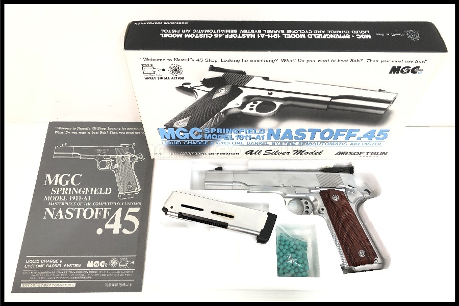 【未使用に近い】東京)MGC スプリングフィールド M1911-A1 NASTOFF ナストフ.45 固定スライドガスガンの落札情報詳細 - ヤフオク落札価格検索 オークフリー