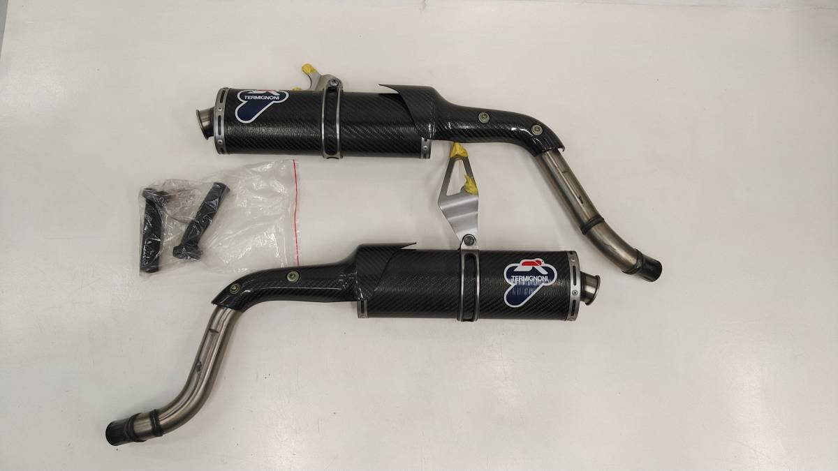 【やや傷や汚れあり】m400ie モンスター400 用 テルミニョーニ スリップオンサイレンサー Termignoni 2006年モンスター