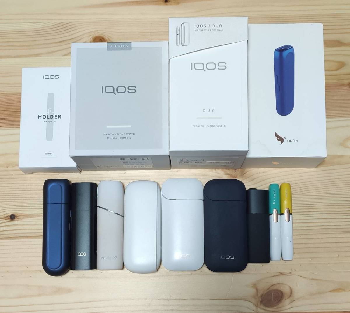【やや傷や汚れあり】1円～ 動作確認済 アイコス3DUO IQOS互換機 など 7個セッ ト 新品未開封 ホルダー アイコス2.4plus QOQ Pluscig 加熱式たばこ 電子タバコの ...