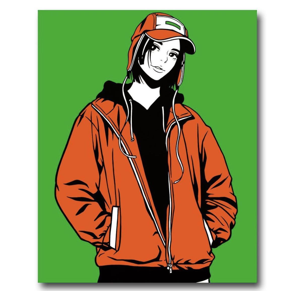 【未使用】【hime】東京アート2022 hime Don't worry. Be happy. シルクスクリーン KYNE TAMIMOON 凪 BACK SIDE WORKS 版画の落札 ...