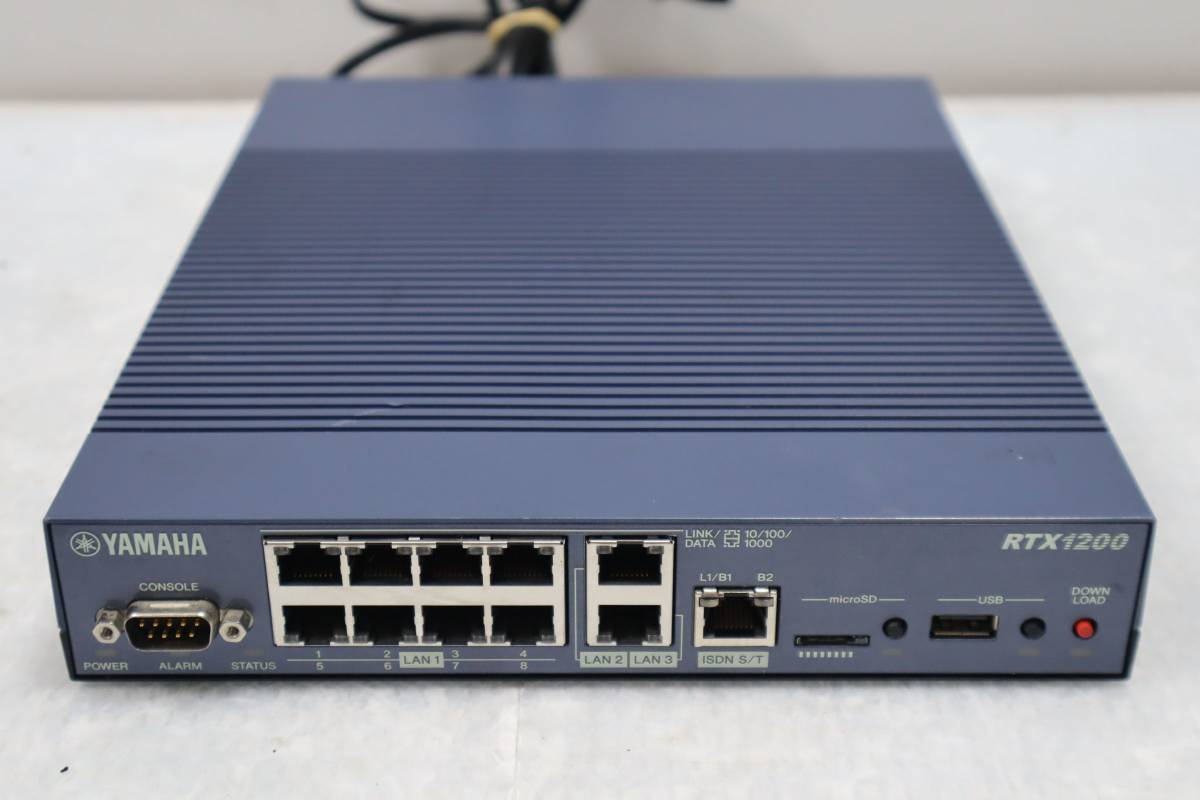【やや傷や汚れあり】CB8155 N** YAMAHA ギガアクセスVPNルーター RTX1200 動作OK (電源コード訳あり：写真5枚目 ...