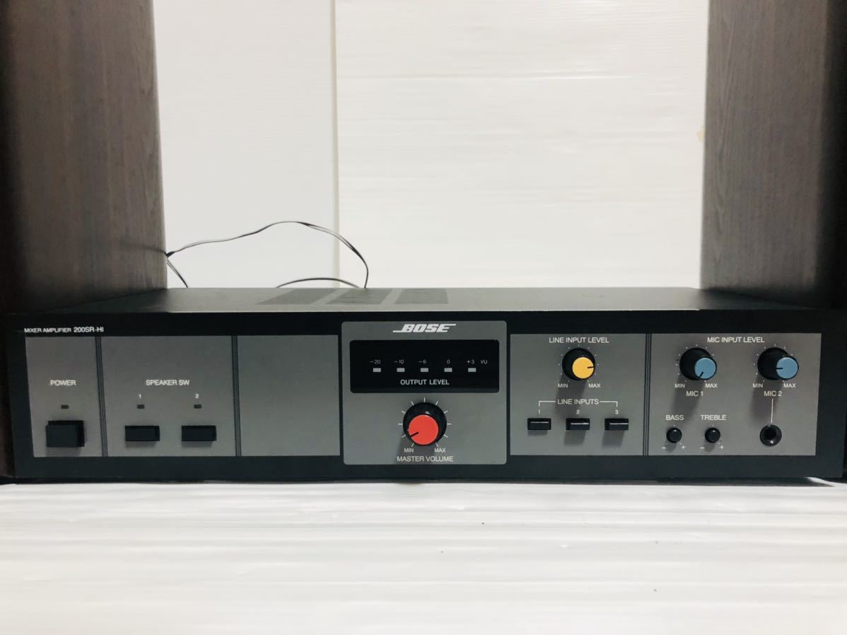 【目立った傷や汚れなし】BOSE 200SR－HI パワーアンプ ミキサー 業務用放送設備 マイク放送 BGM流し 中古 作動品の落札情報詳細 ...