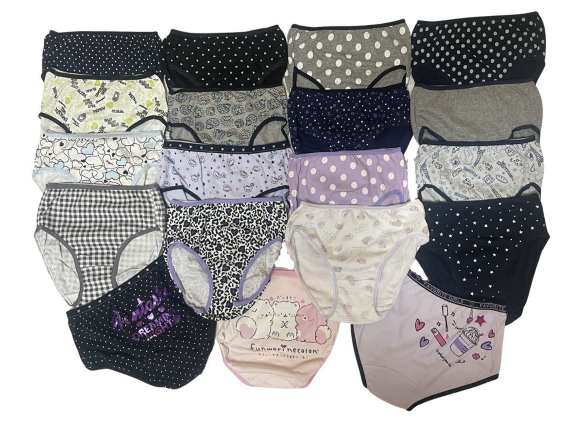 【未使用】ショーツ ジュニア 19枚 jc js 中学生 小学生 女子 パンツ ブラ キャミソール スパッツ 下着 jk 高校生 165 ...