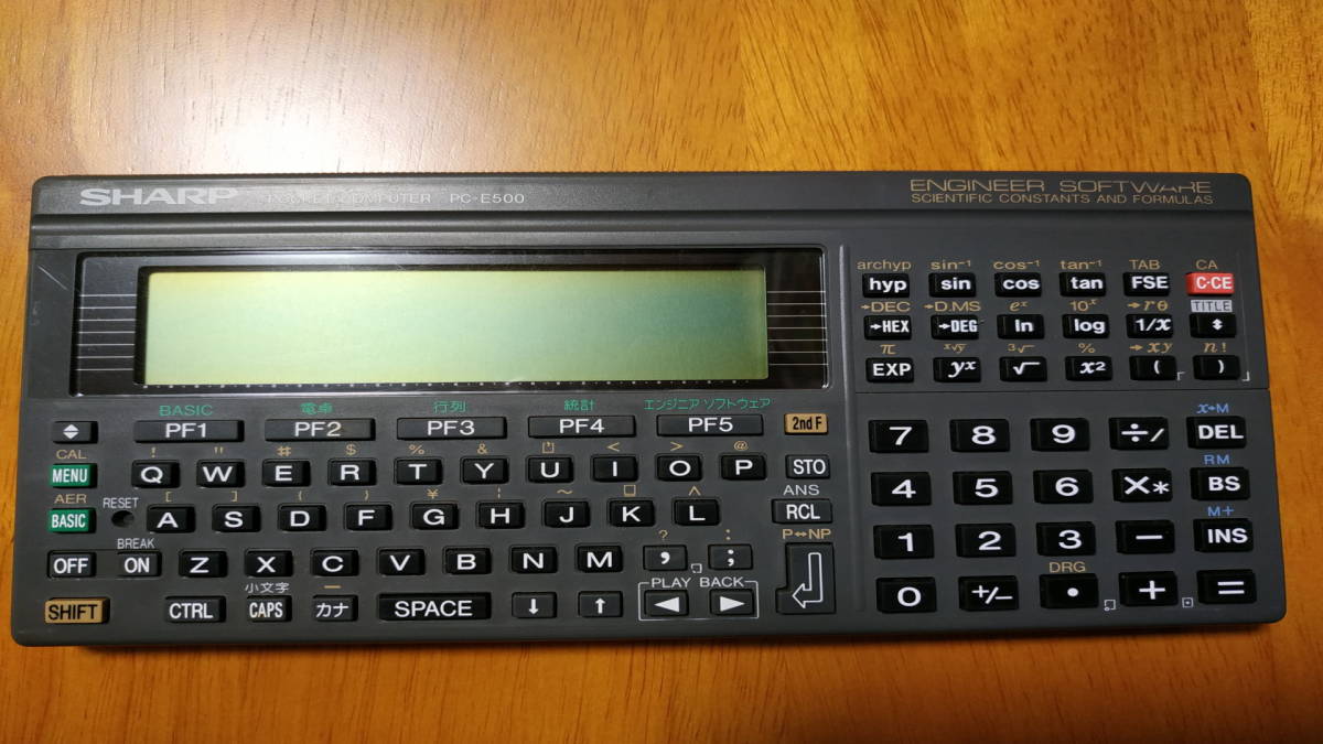 【全体的に状態が悪い】シャープ SHARP PC-E500 ポケットコンピューター ポケコン ジャンクの落札情報詳細 - ヤフオク落札価格検索 オークフリー