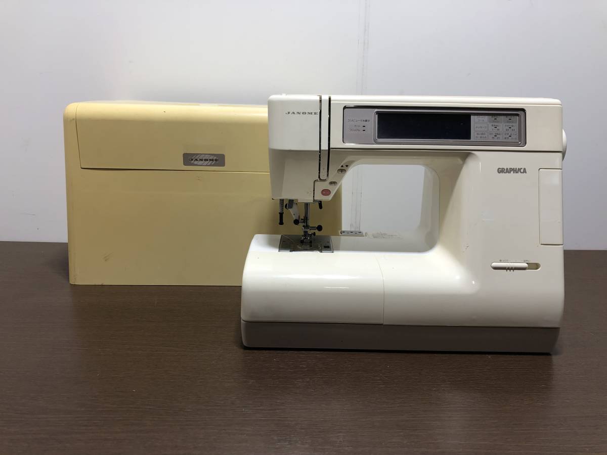 【傷や汚れあり】040714 210673 Janome ジャノメ ミシン Graphica グラフィカ 8000 手芸 ハンドクラフト 通電