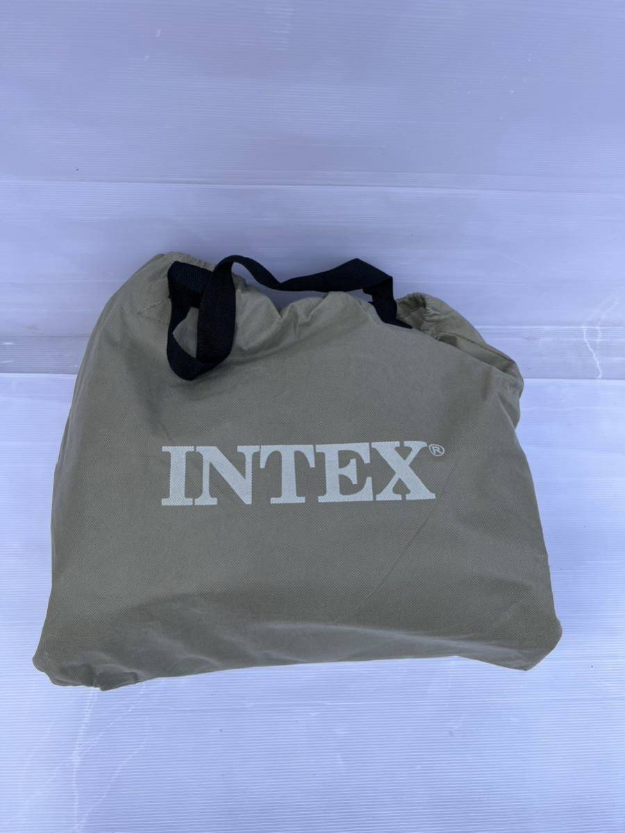 【やや傷や汚れあり】INTEX AP619J エアーベッド シングルサイズ インテックス 電動式 ポンプ内蔵 コンパクト 収納 便利 寝具 ...