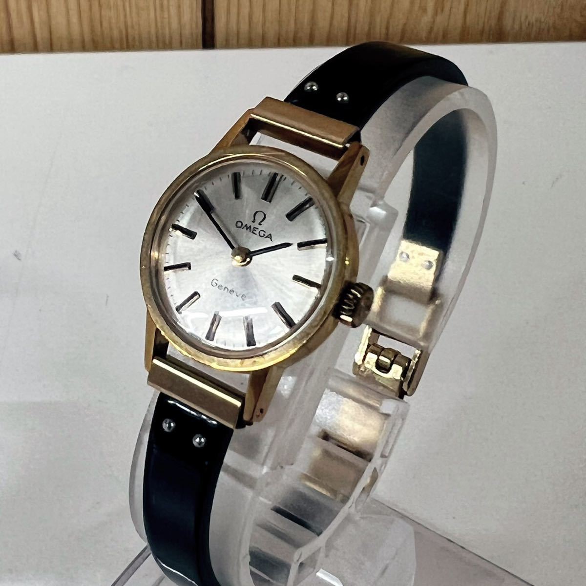 【やや傷や汚れあり】稼働品 OMEGA オメガ Geneve ジュネーブ Cal.485 手巻き 17石 レディース 腕時計 本体 OMEGA ...