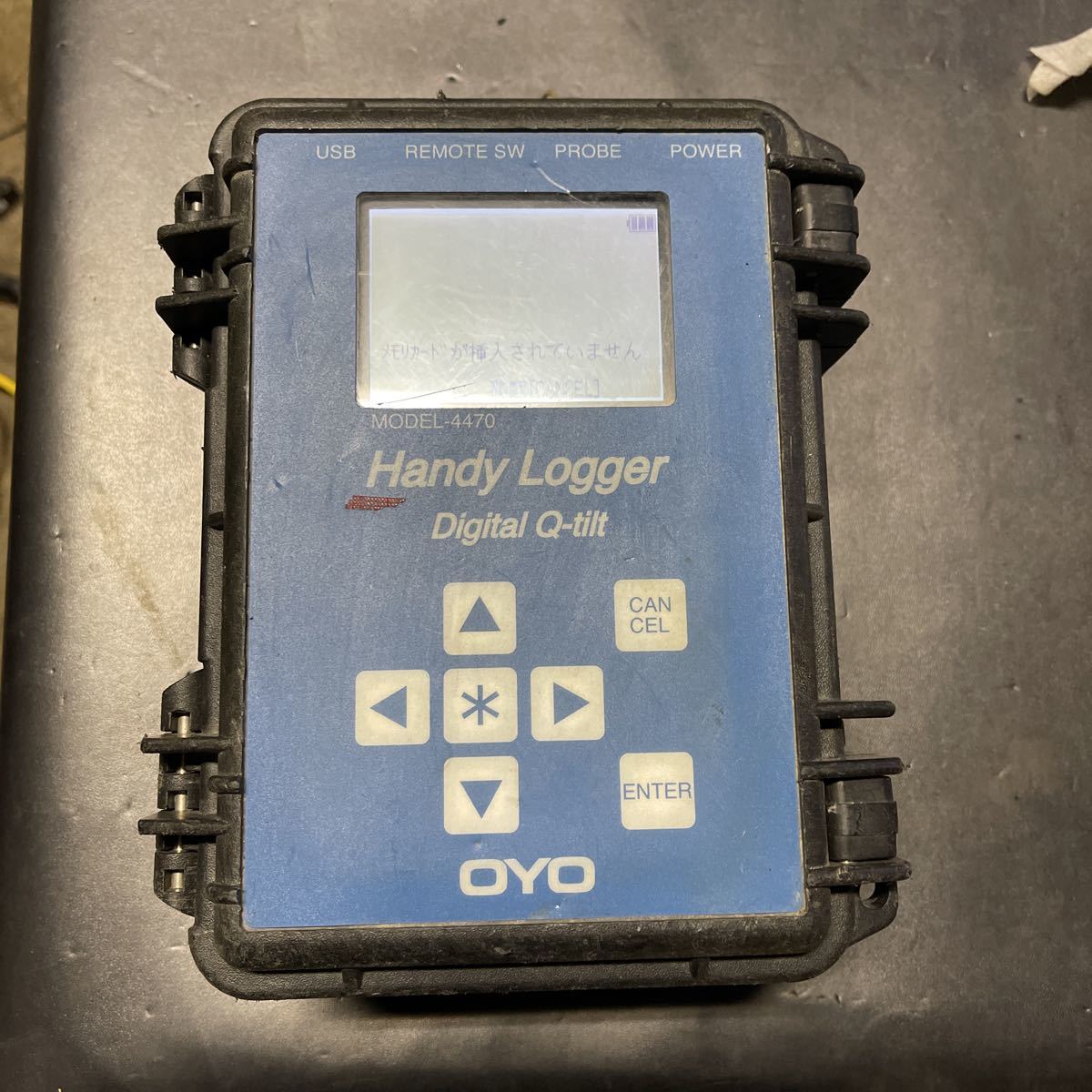 【傷や汚れあり】 「D398」OYO Digital Q-tilt Handy Logger MODEL-4470 4470B 傾斜計 本体 ...