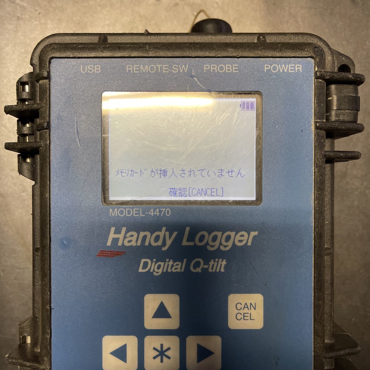 【傷や汚れあり】 「D398」OYO Digital Q-tilt Handy Logger MODEL-4470 4470B 傾斜計 本体 ...