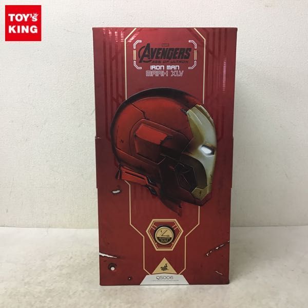 【やや傷や汚れあり】1円〜 ホットトイズ クォーター・スケール 1 4 アベンジャーズ エイジ・オブ・ウルトロン Qs006 アイアンマン