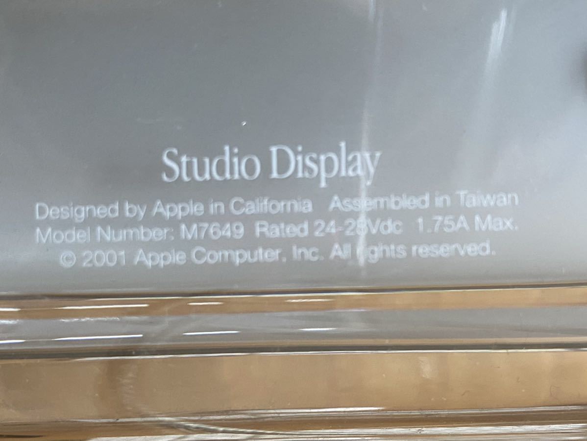 【やや傷や汚れあり】Apple studio display M7649 17インチの落札情報詳細 - Yahoo!オークション落札価格検索 ...